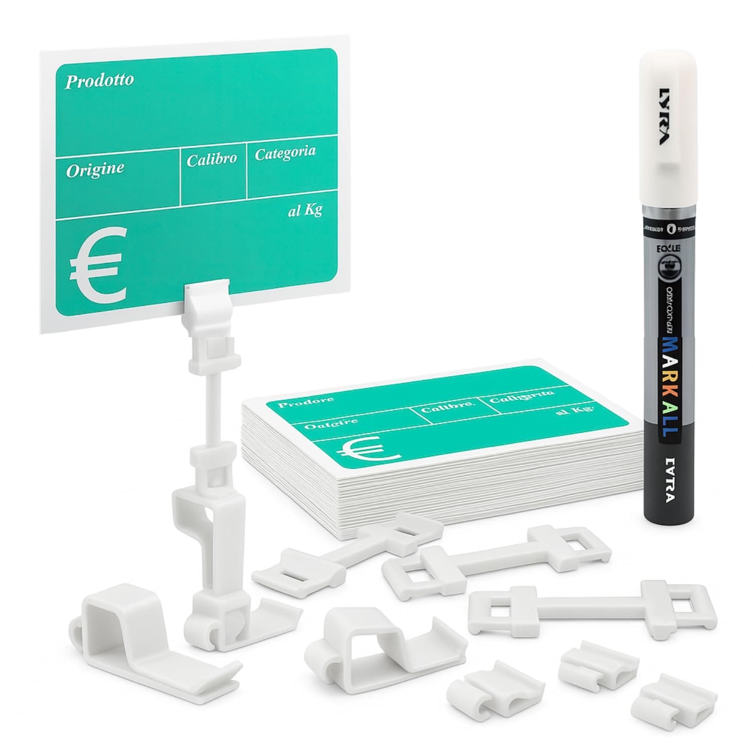 KIT 25 Cartellini segnaprezzi per banco Ortofrutta