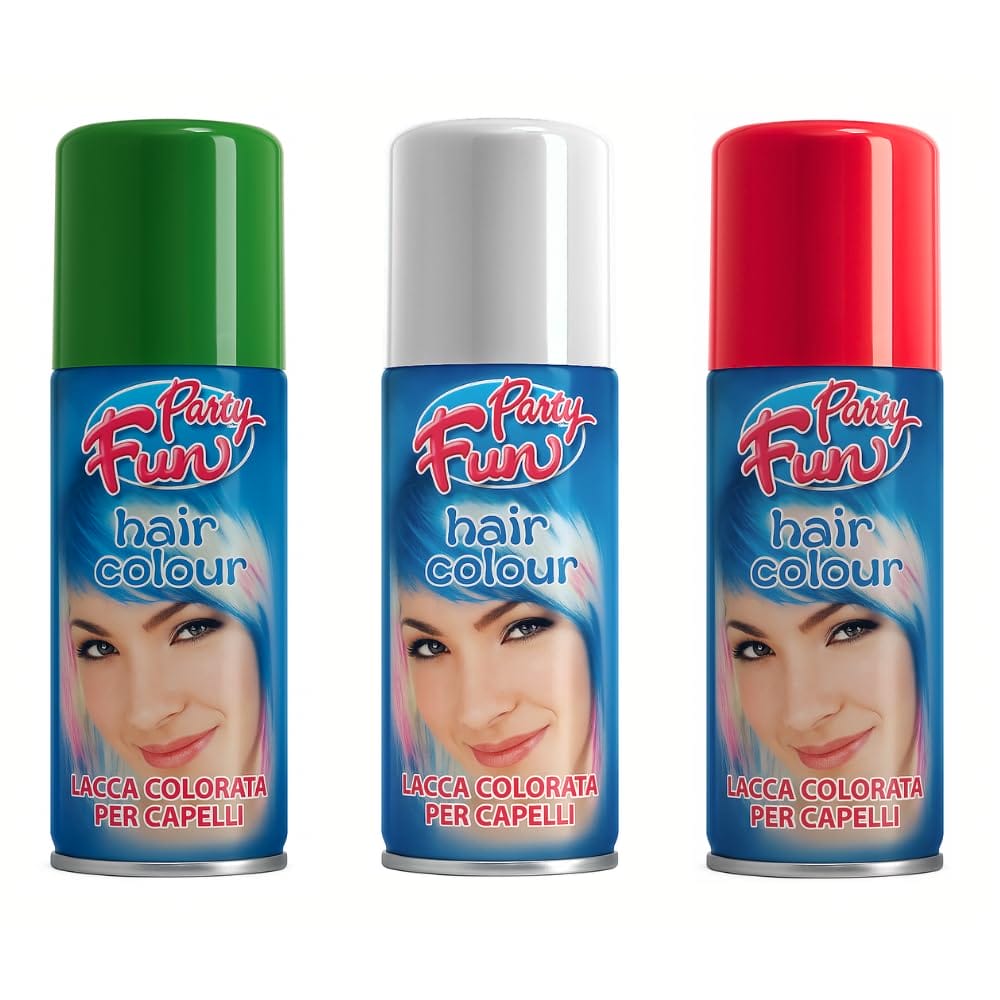 Spray Colora Capelli Tricolore Italia
