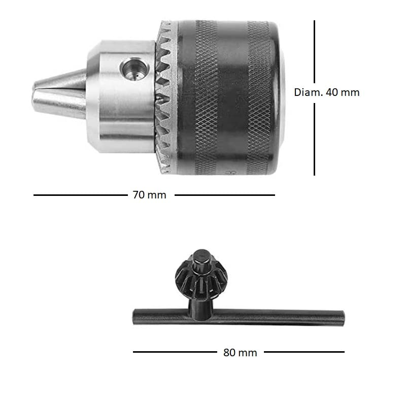 Mandrino universale con chiave per trapano - Adattatore SDS