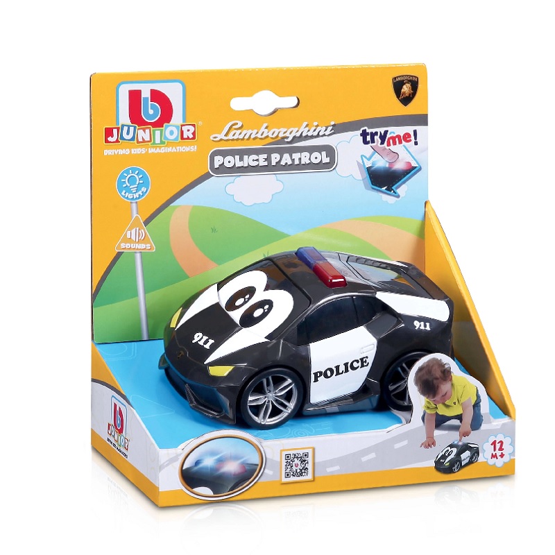 Burago: Junior - Police Patrol Lamborghini Macchinina Bimbo