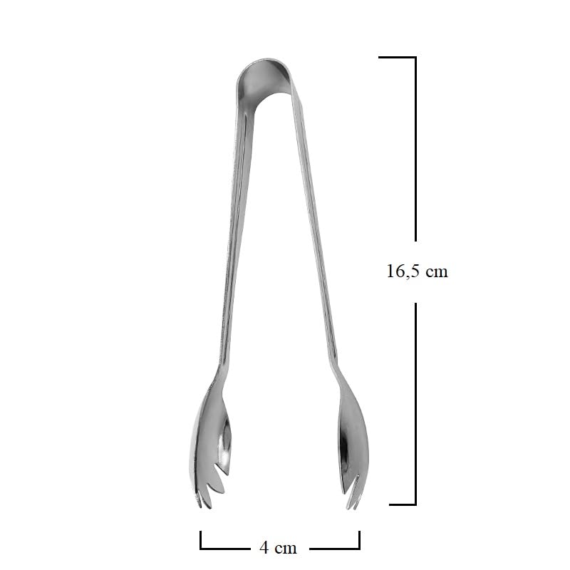 Pinze per ghiaccio 16,5cm in Acciaio Inox con bordi dentati