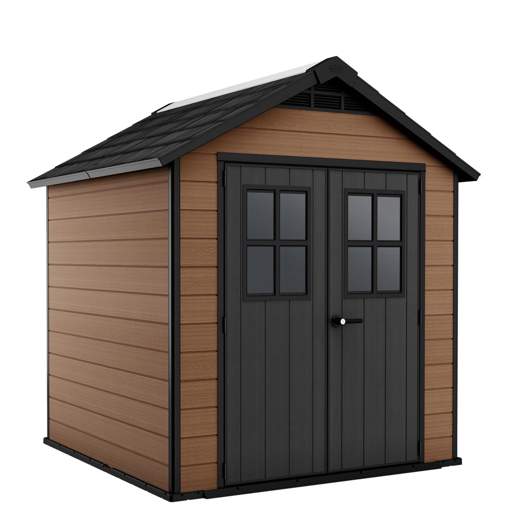 Casetta Keter Marrone Newton 757 in EVOTECH, misura 228x223,5x252H cm