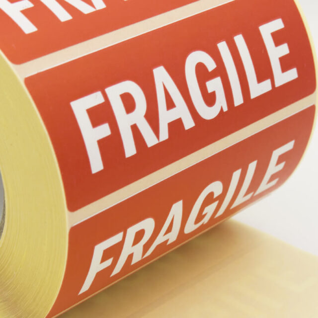 Etichette adesive fragile 90x30 mm Etichette per pacchi