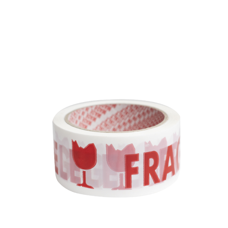 Rotoli nastro adesivo Fragile mm 50x66 metri Bianco Rosso