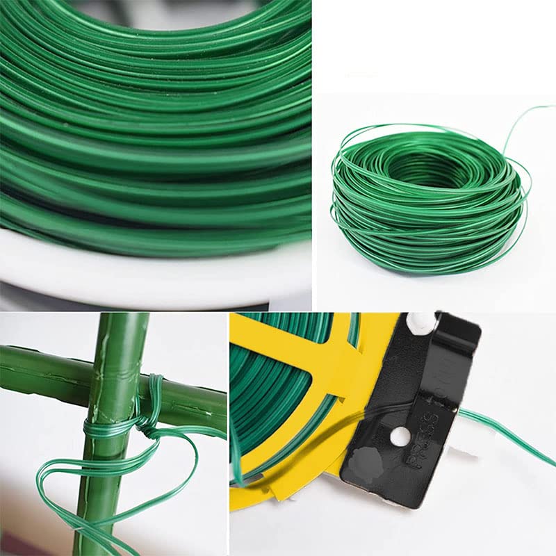 Filo metallico verde per legature piante: Gabbietta da 30 metri