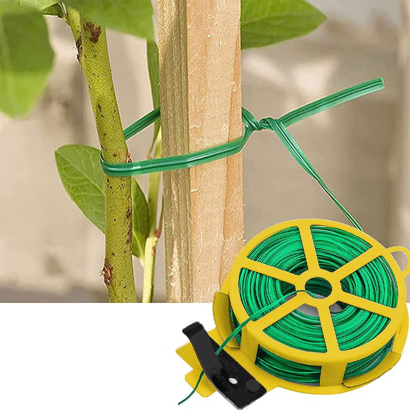 Filo metallico verde per legature piante: Gabbietta da 30 metri