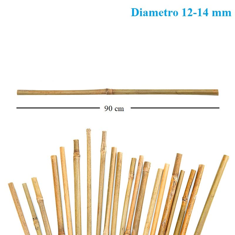 Canne in bambù per piante e arredo giardino 90 cm