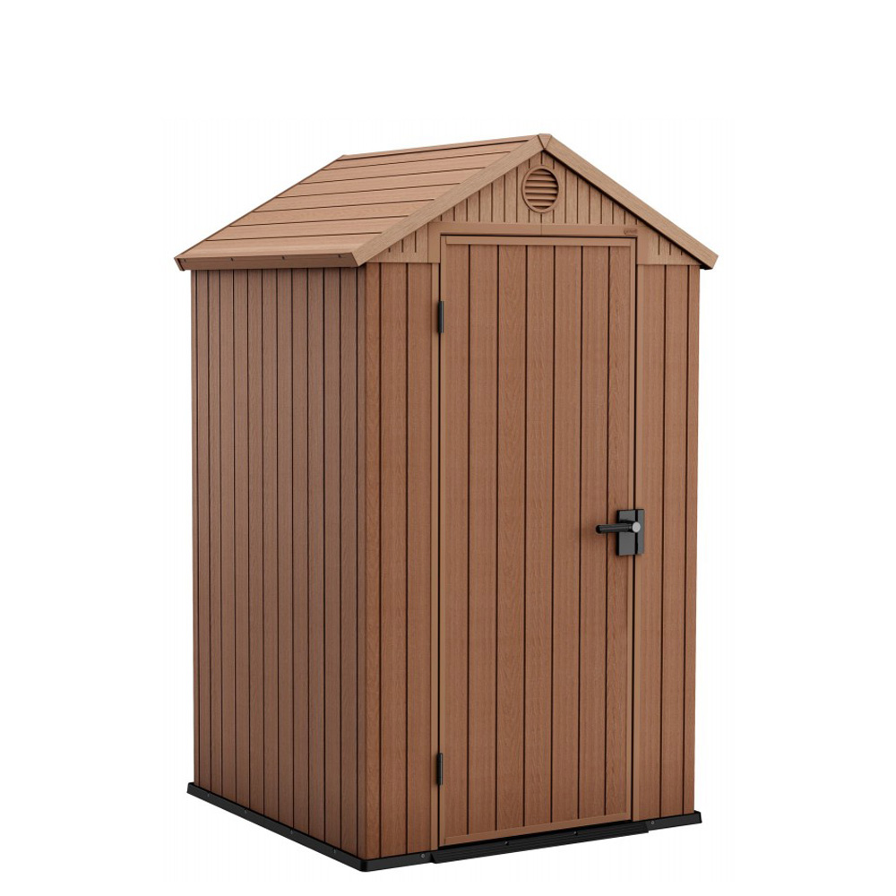 Casetta Keter Marrone Darwin 4x4 in EVOTECH, misura 125,8x117x205H cm