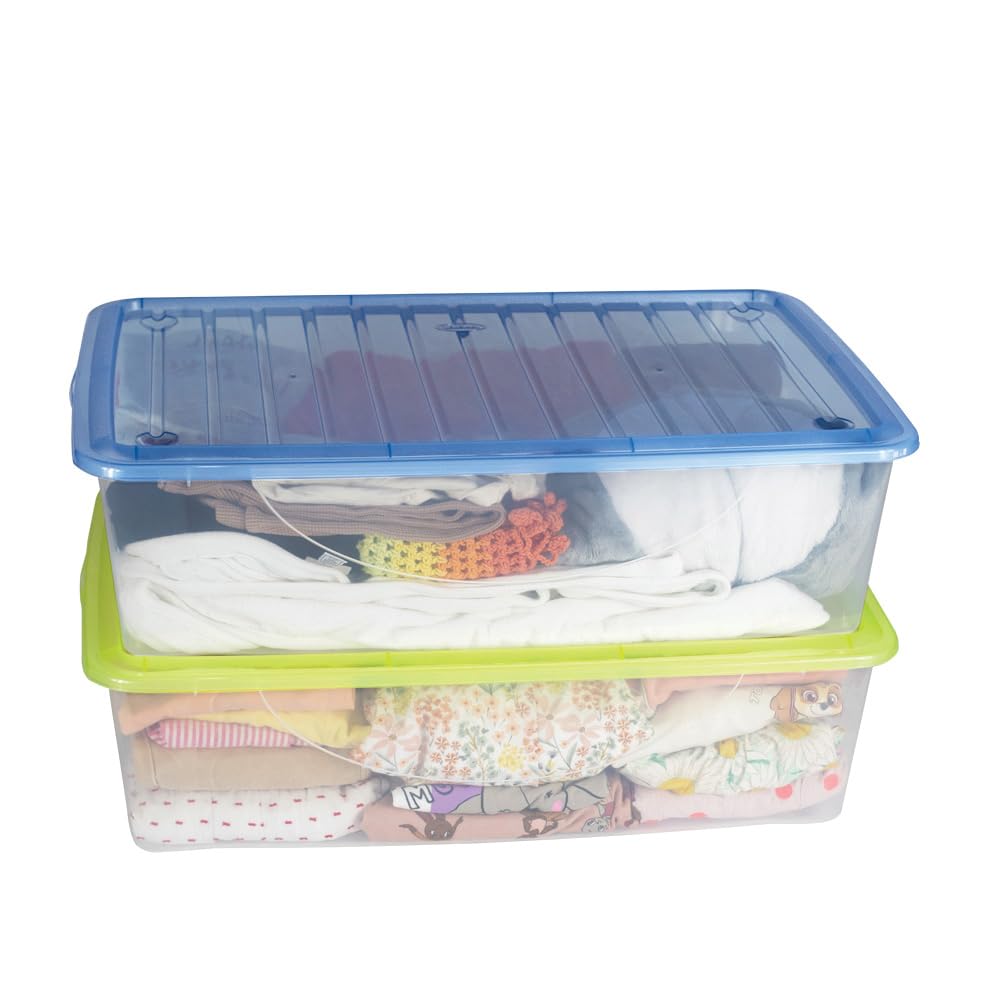 Contenitore in plastica con coperchio 60x40x17 cm