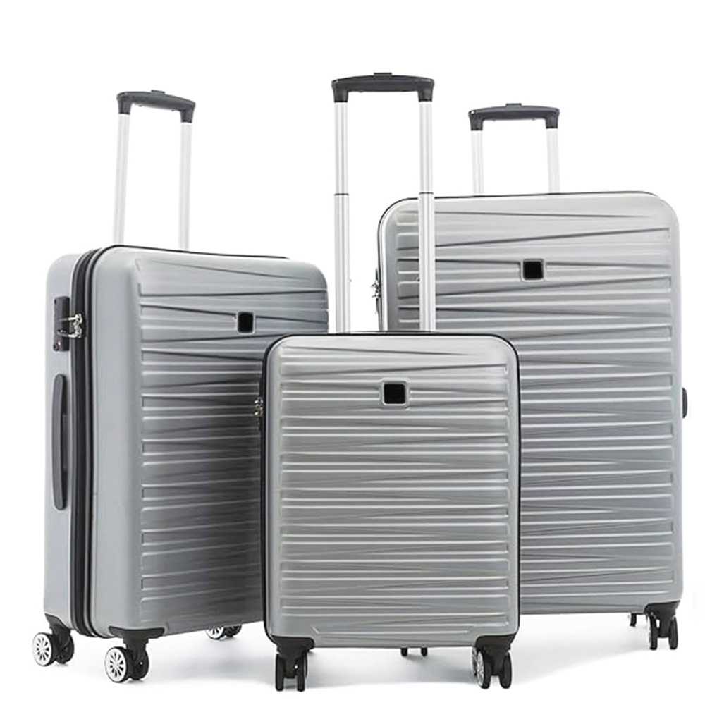 Set valigie rigida in ABS Resistente con manico telescopico